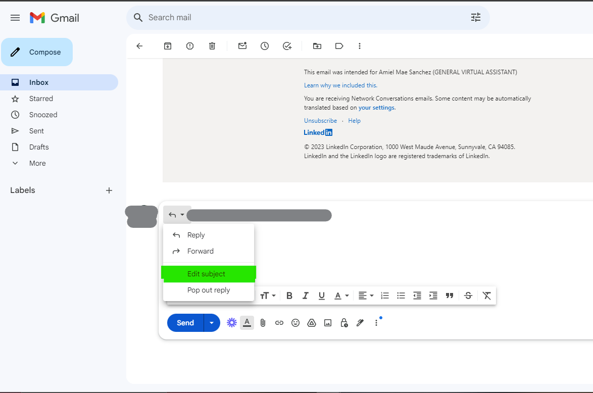 How To Change The Subject Line In Gmail - SearchInventure